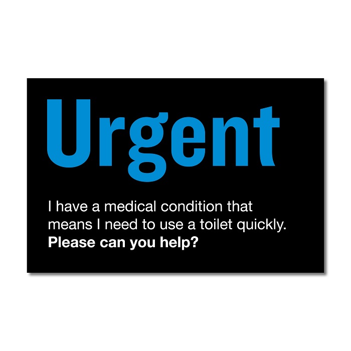 Urgent toilet card | Prostate Cancer UK Shop Urgent toilet card | Prostate Cancer UK Shop